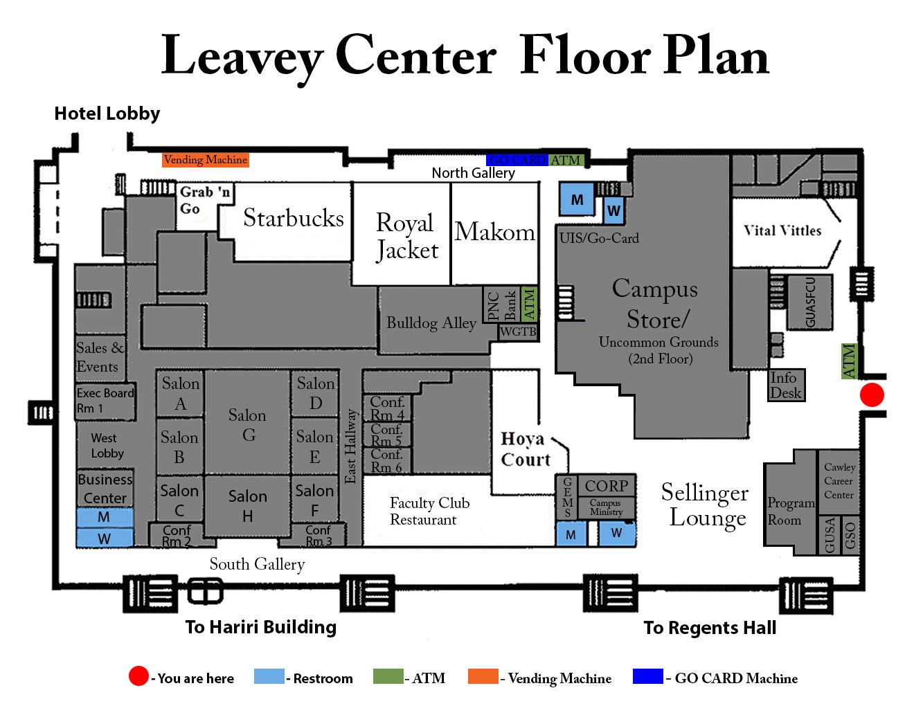 Leavey Center Floor Plan | Student Centers | Georgetown University